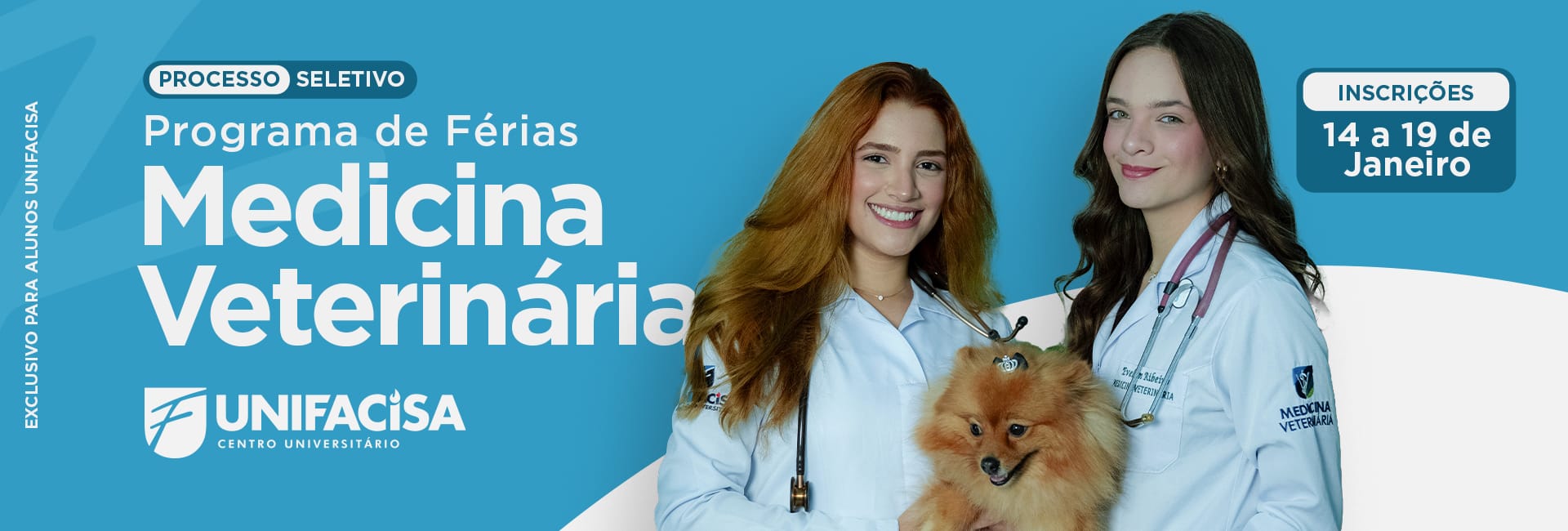 Unifacisa abre seleção para Programa de Férias em Medicina Veterinária